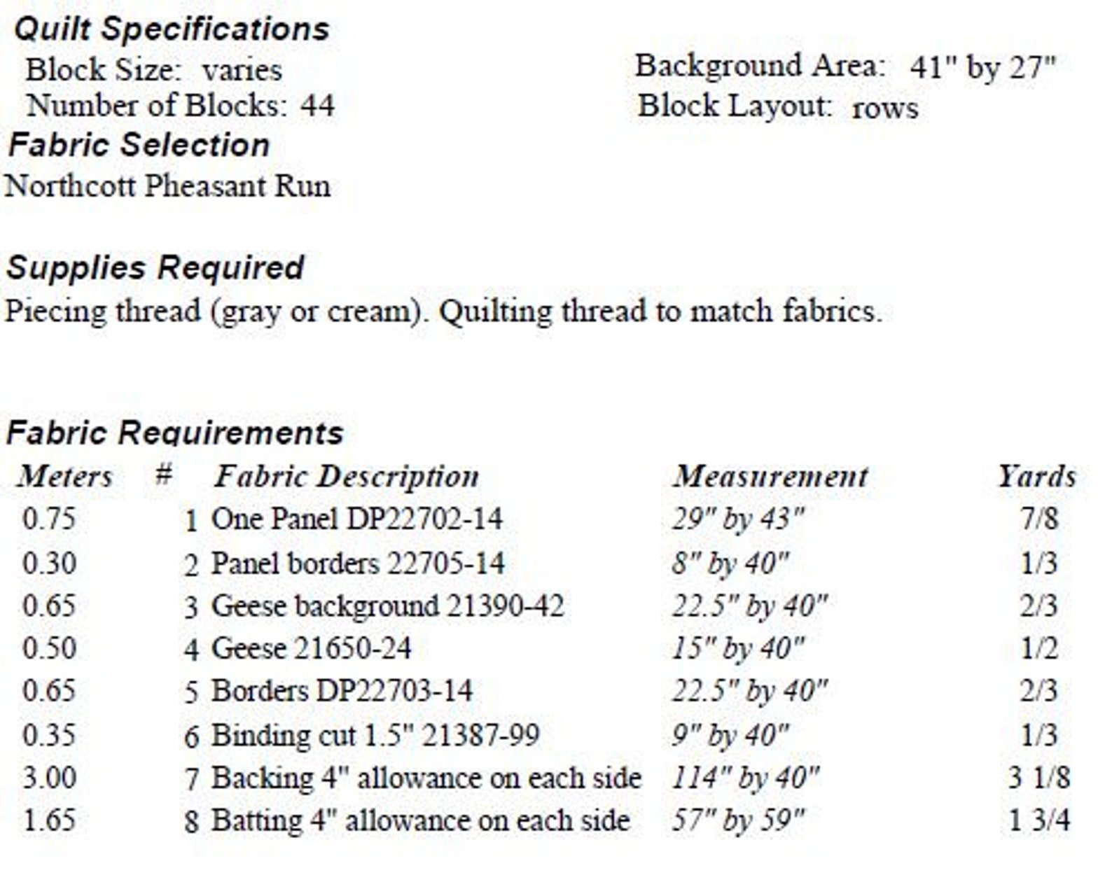 Pheasant Run Quilt Epattern 5210-0e Digital Pattern Bird | Etsy