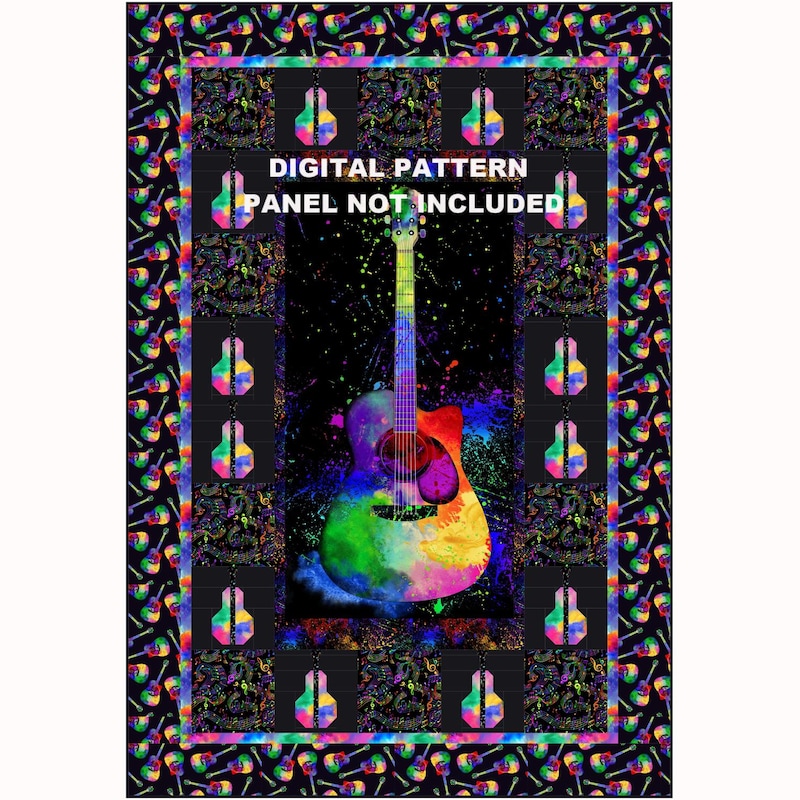 Guitar Quilt Pattern - Etsy