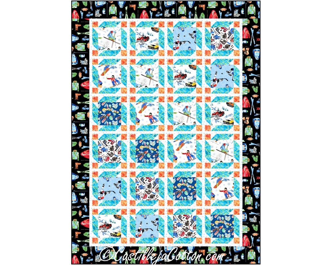 Winter Games Quilt Pattern, Pdf, 5935-1e, Digital Pattern, Northcott ...