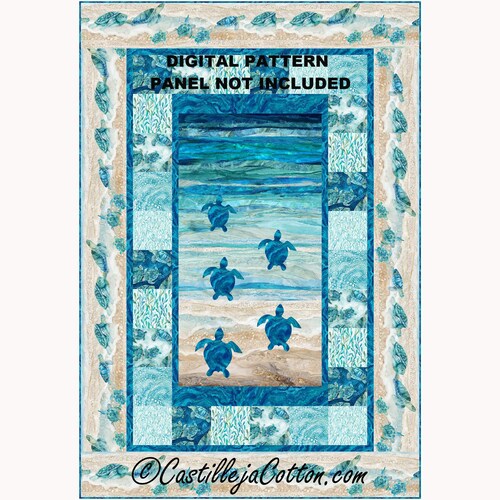 Turtles Leaving the Bay Quilt Epattern 5689-1e Digital - Etsy