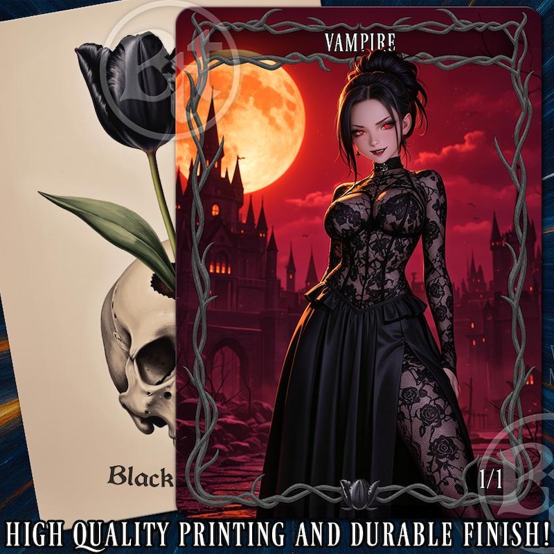 1/1 Black Vampire Token - Etsy UK