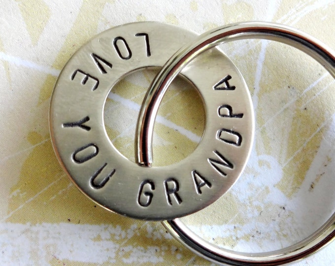 Personalized Grandpa Keychain Grandparent Christmas Birthday - Etsy