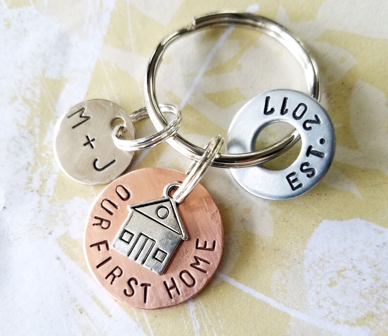 New House Gift Our First Home Hand Stamped Nickel Silver - Etsy