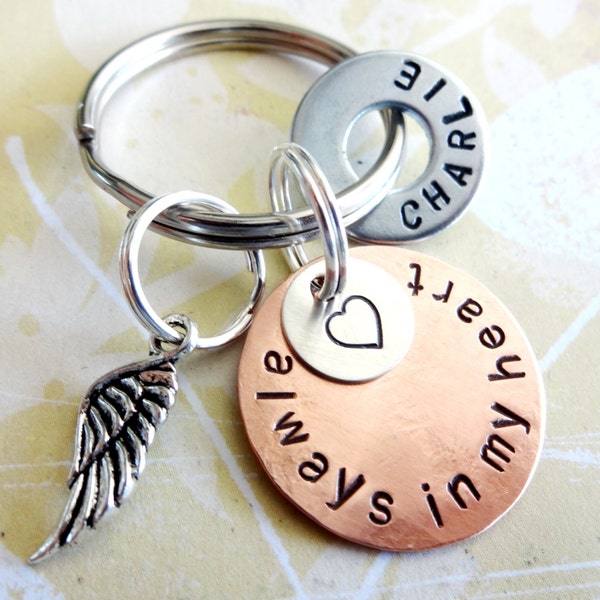 Stamped Key Chain - Etsy