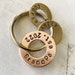 CARPE DIEM Hand Stamped Washer Key Chain Graduation Gift - Etsy
