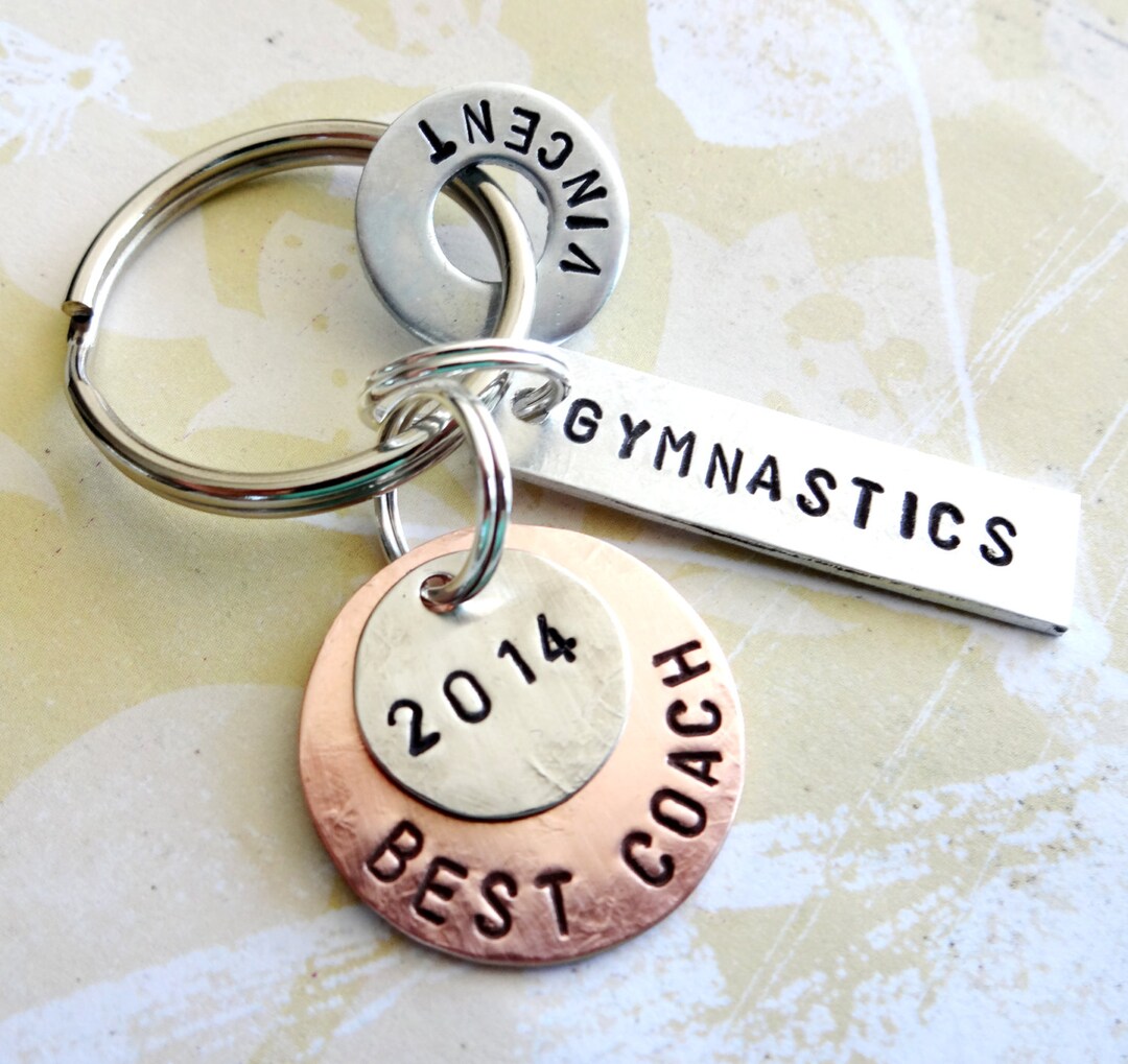 GYMNASTICS COACH Keychain Key Chain Gymnastics, Basketball, Football ...