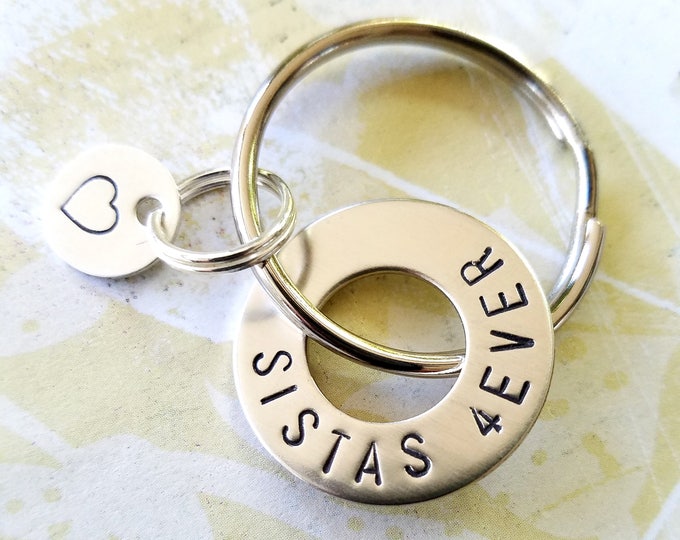 KINDRED SPIRITS Gift Nickel Silver Washer Key Ring and - Etsy