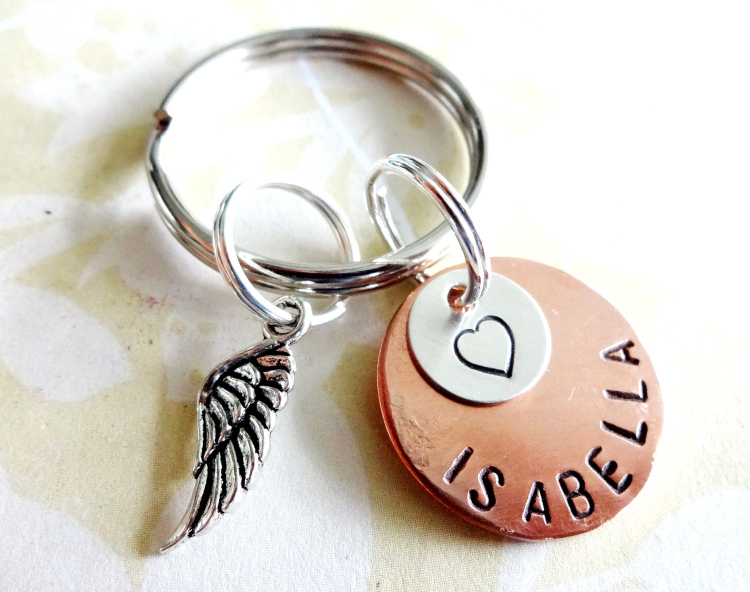 Memorial Keychain Loss of Loved One Personalized Hand | Etsy