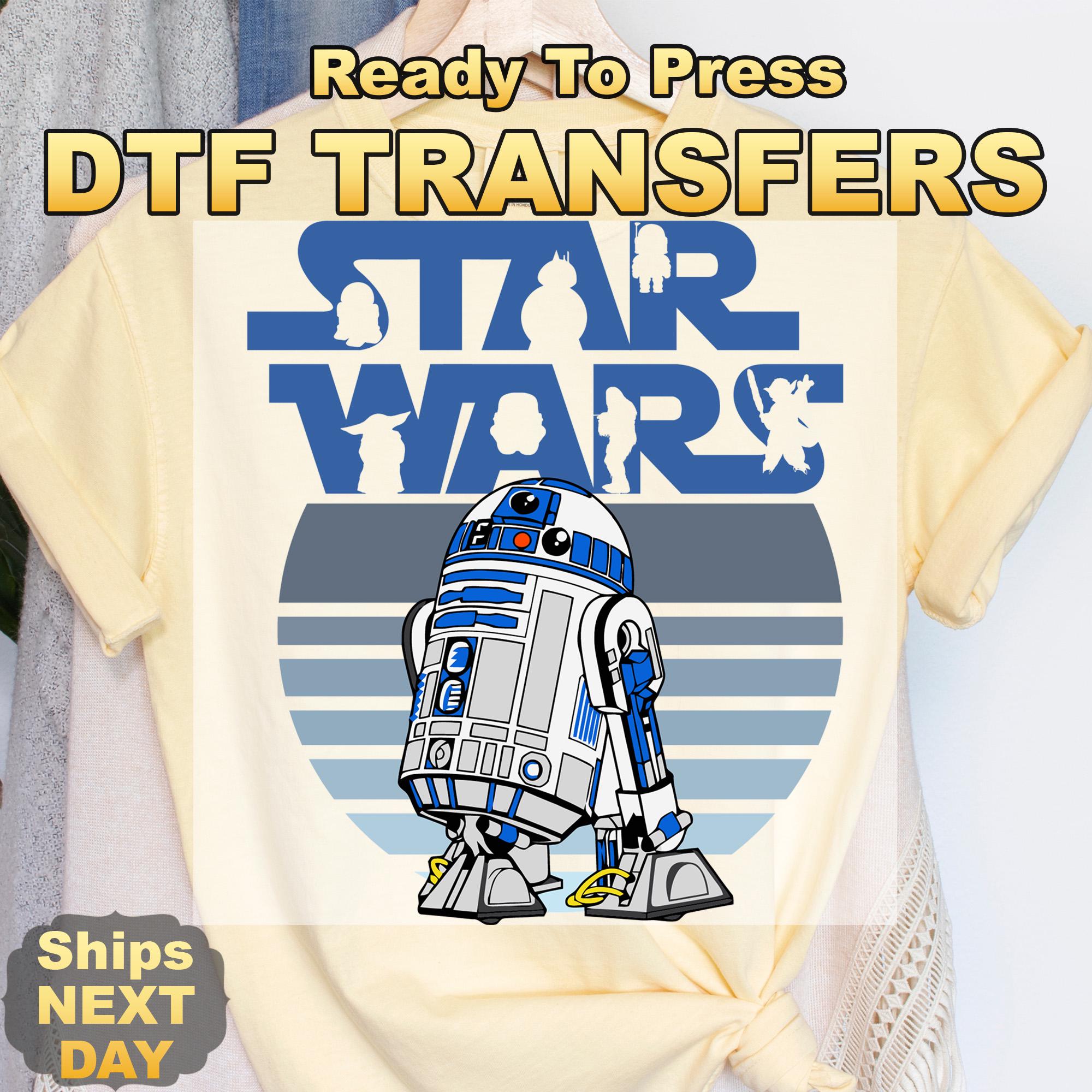 Custo Star Wars Characters Heat Press Transfer, Darth Vader DTF ...