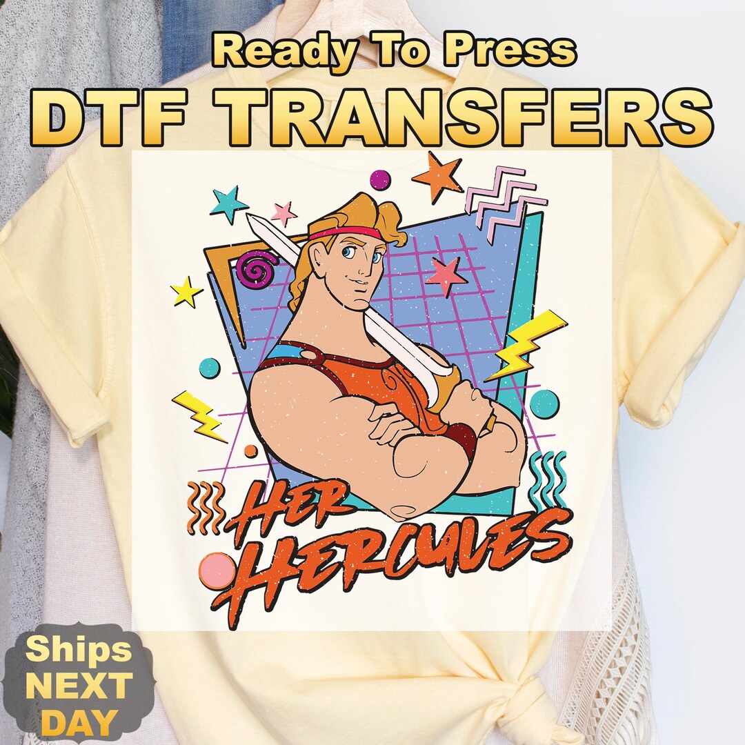 Her Hercules His Meg Couple Matching DTF Transfers, Disney Hercules ...