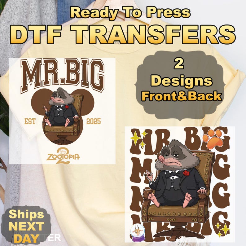 Disney Zootopia Characters DTF Transfers, Nick Wilde Judy Hopps Heat ...