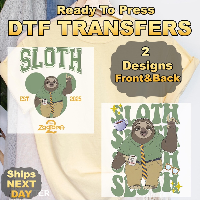 Disney Zootopia Characters DTF Transfers, Nick Wilde Judy Hopps Heat ...