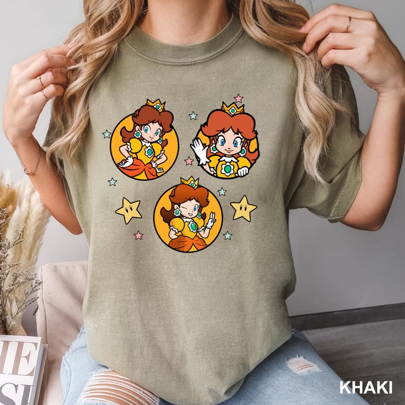 Mario Princess Daisy DTF Transfers, Mario Characters Heat Press ...