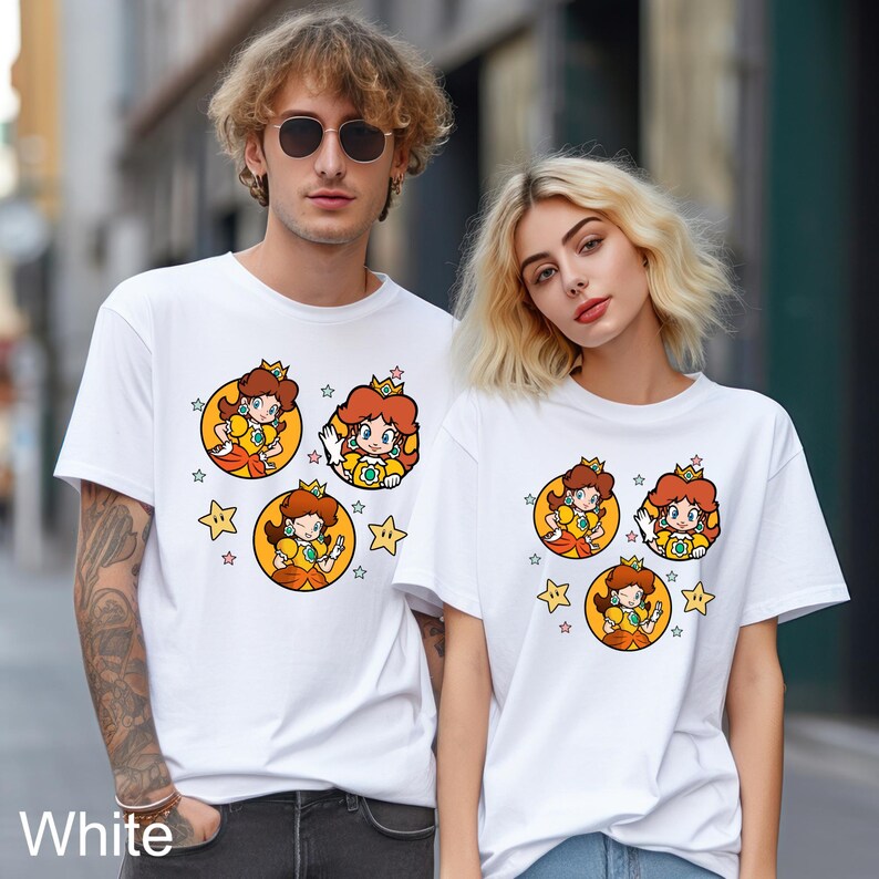 Mario Princess Daisy DTF Transfers, Mario Characters Heat Press ...