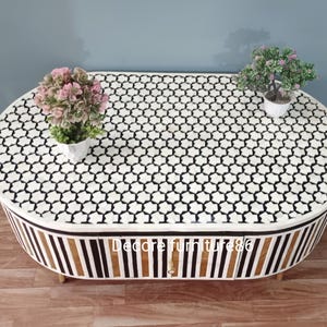 Indian Handmade Bone Inlay 1 Drawer Coffee Table, Bone Inlay Furniture ...