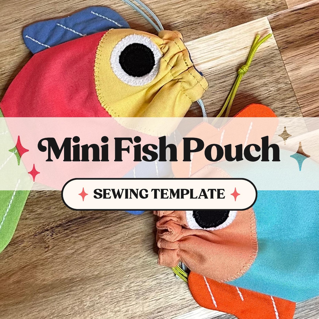 Mini Fish Pouch Sewing Template – Digital Download - Etsy