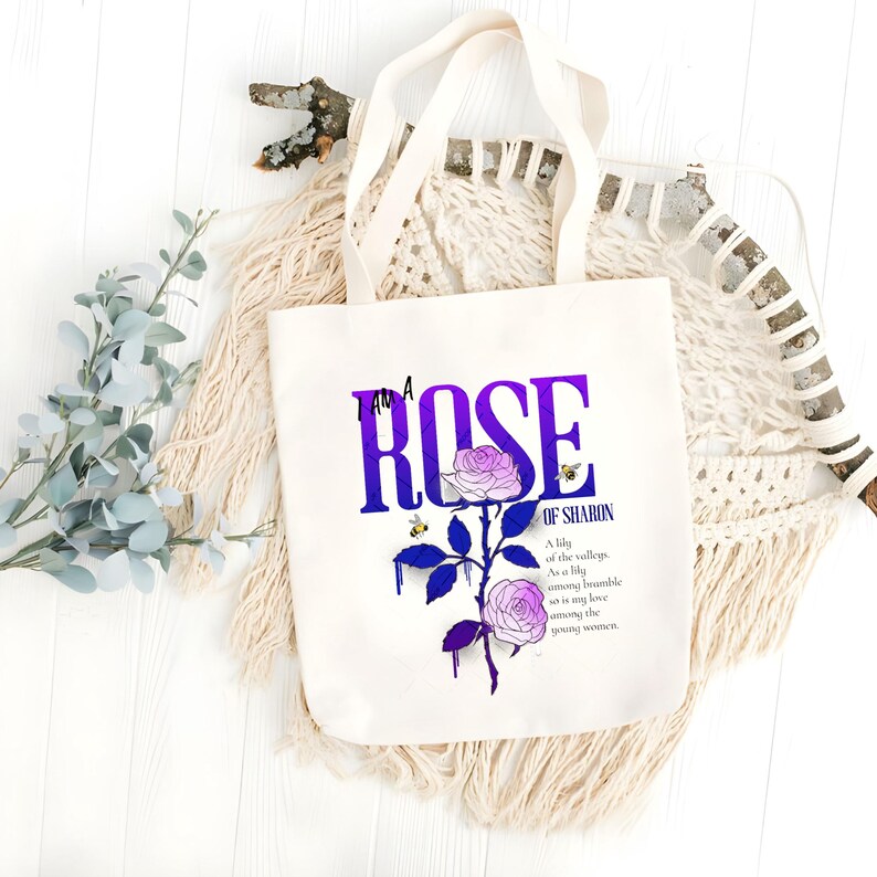 Rose of Sharon PNG: Song of Solomon Bible Verse, Floral Sublimation ...
