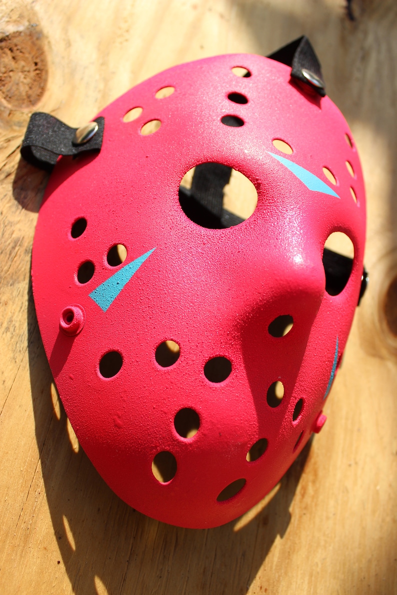 Miami Vice Neon Pink Blue Rave Jason Voorhees Friday the 13th - Etsy