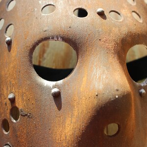 Custom Painted RUST Rivet Jason Voorhees Mask Friday the 13th - Etsy