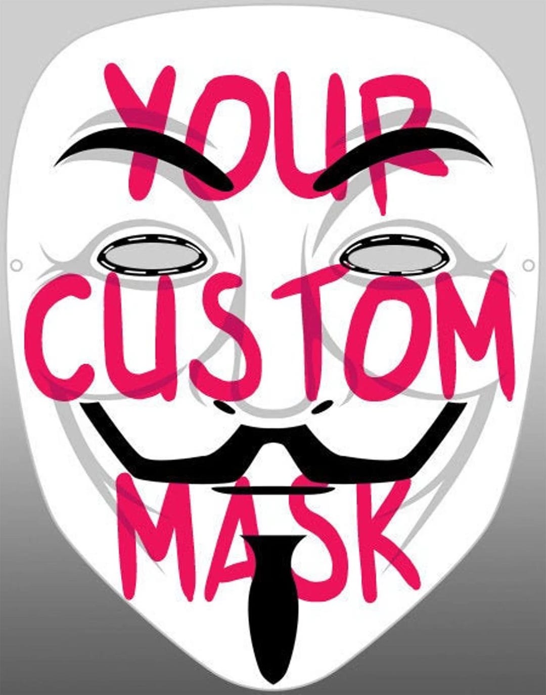 Personalized Custom Painted Anon Guy Fawkes V for Vendetta Anonymous ...