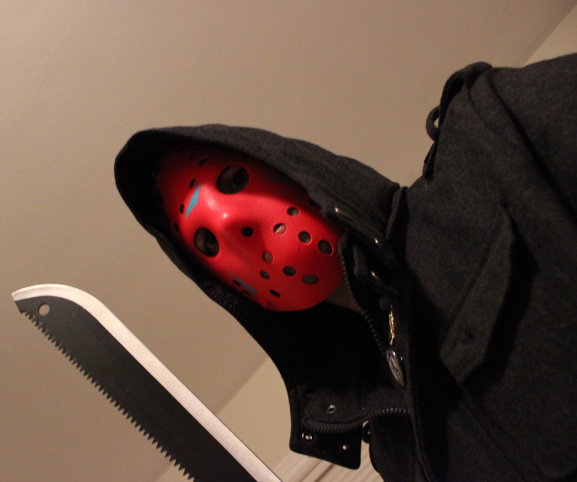 Miami Vice Neon Pink Blue Rave Jason Voorhees Friday the 13th - Etsy