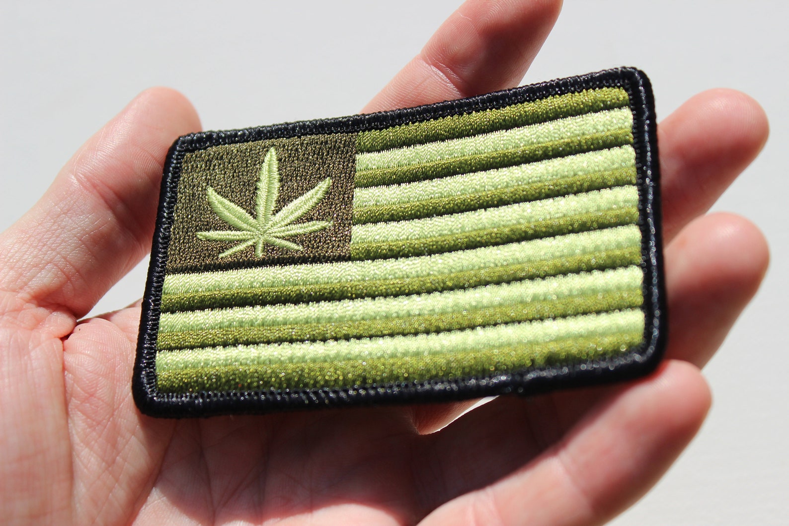 United States of Weed American Flag Embroidered Iron-on Patch - Etsy