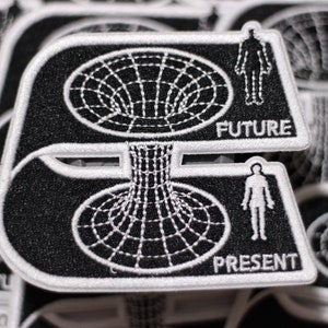 Worm-hole Rift Time Travel Scifi Embroidered Iron-on Patch Cyberpunk ...