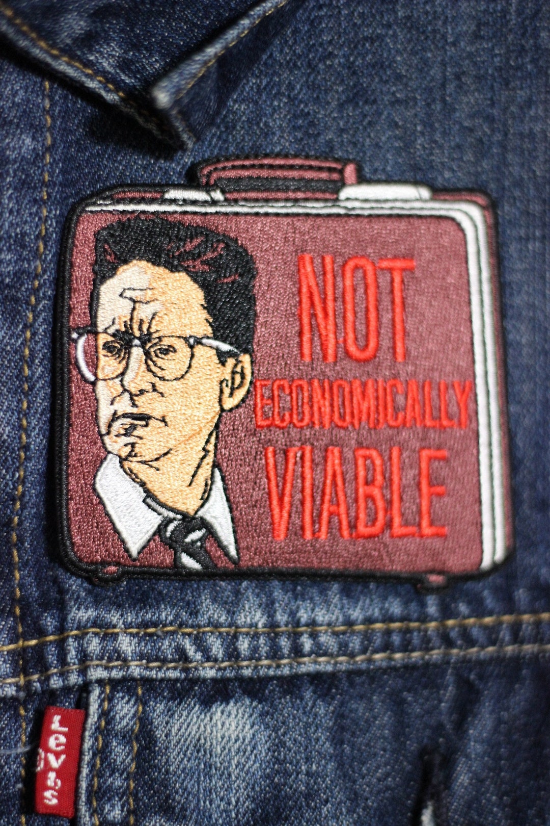 Not Economically Viable Falling Down Movie Embroidered Iron On Patch
