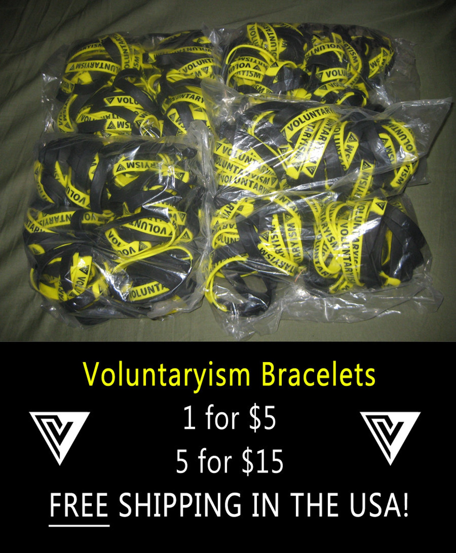 Voluntaryism Bracelets for Voluntary Peaceful People - Etsy