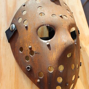 Custom Painted RUST Rivet Jason Voorhees Mask Friday the 13th - Etsy