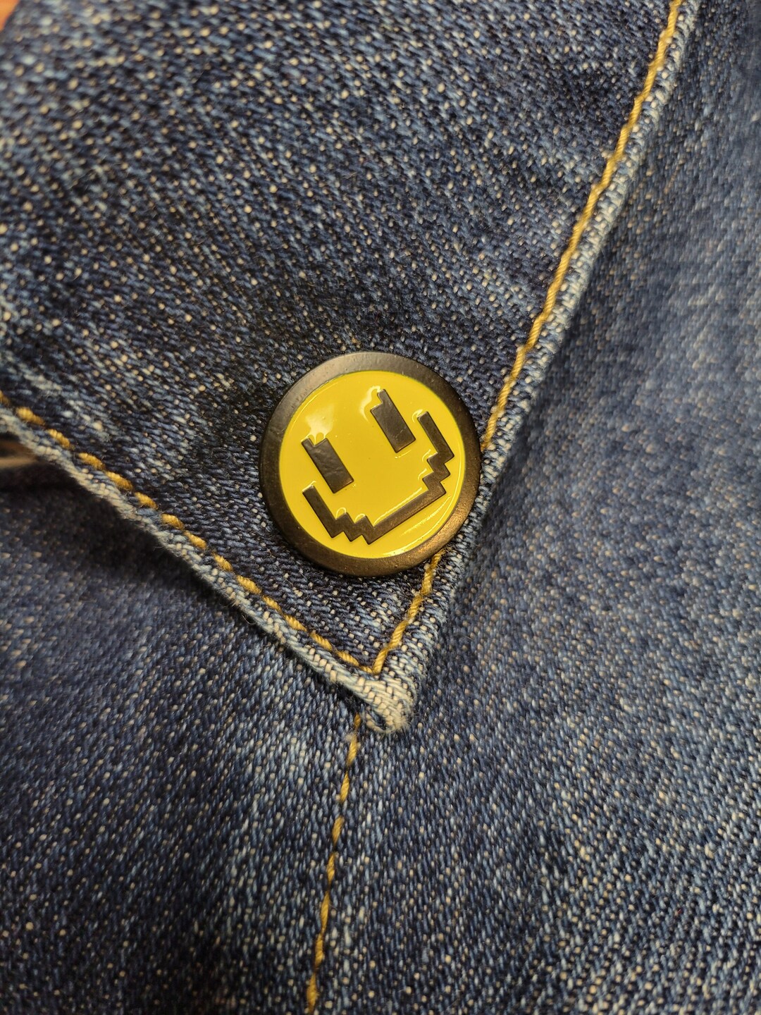 Hacker Smiley Face Enamel Pin Flair Emoji Cyberpunk - Etsy