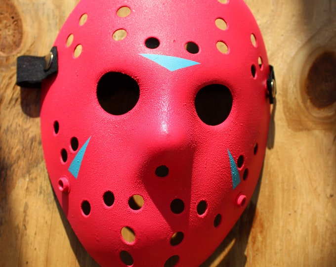 Miami Vice Neon Pink Blue Rave Jason Voorhees Friday the 13th Hockey ...