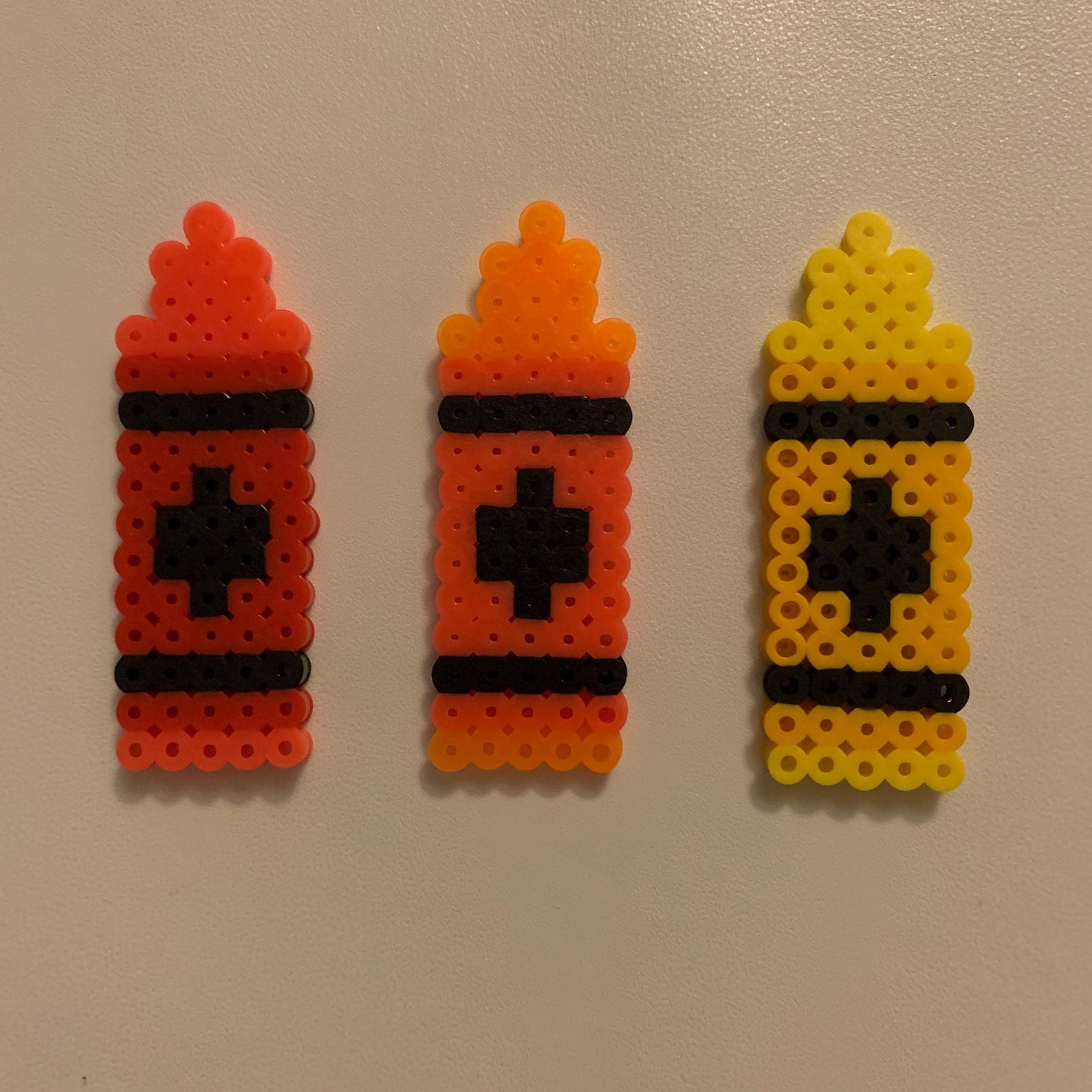Perler Bead Crayon Keychain - Etsy