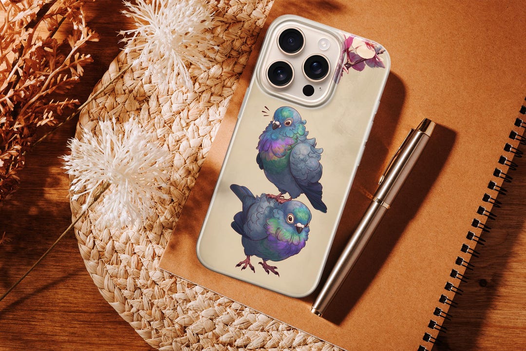 Funny Pigeon Phone Case: Bird Design for Iphone, Samsung, Pixel - Etsy