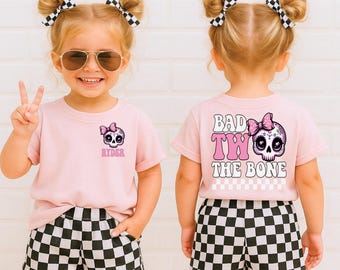 Bad TWO the Bone 2nd Birthday Cookies: Skull Party Favors - Etsy