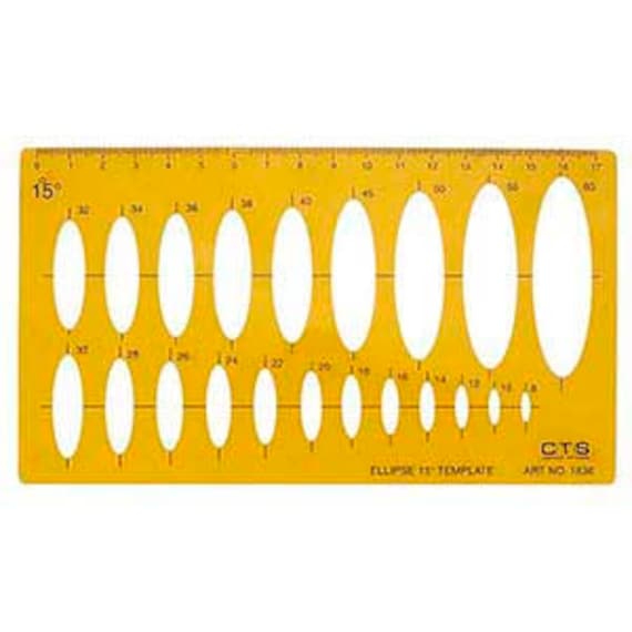 Ovals Ellipse Shapes Stencils Template for Opals Turquoise - Etsy
