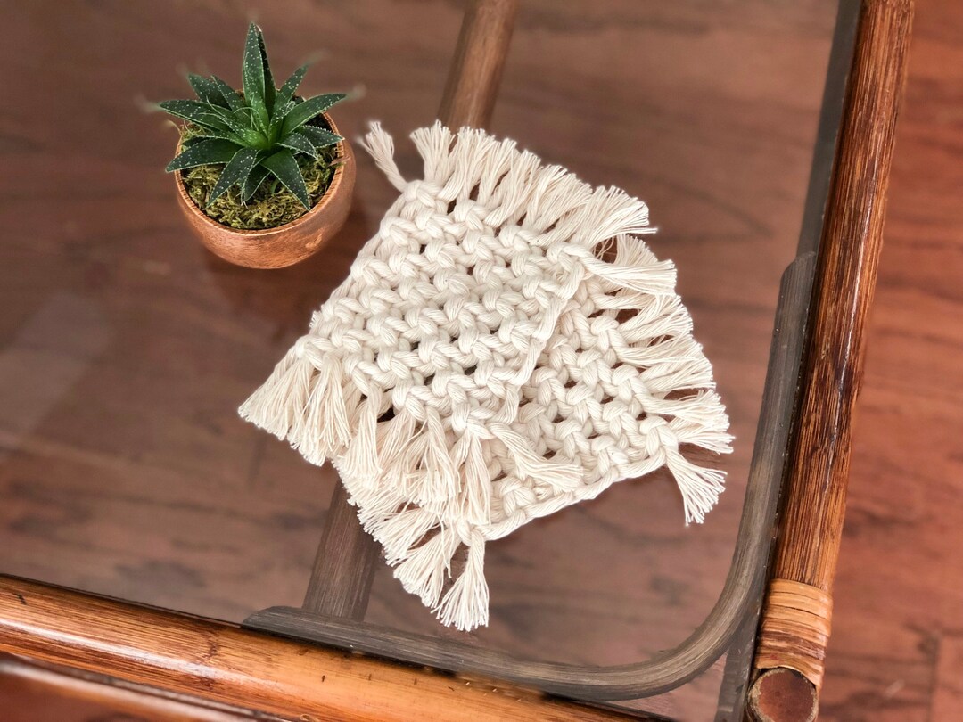 Macrame Coasters Macrame Decor Macrame Table Decor - Etsy