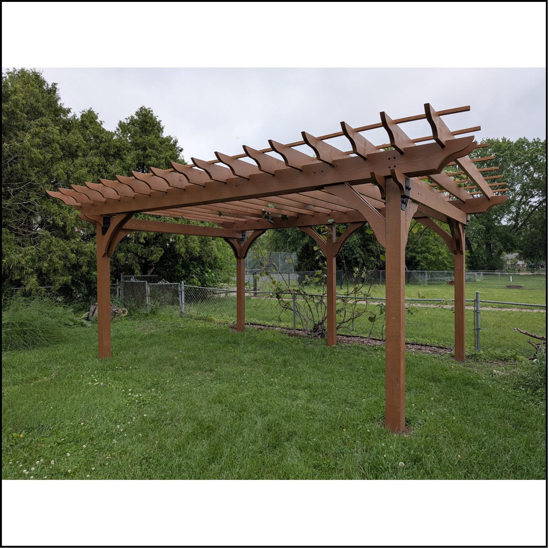 Large Custom 16'x20' DIY Pergola Plans | Detailed Blueprints + Material ...
