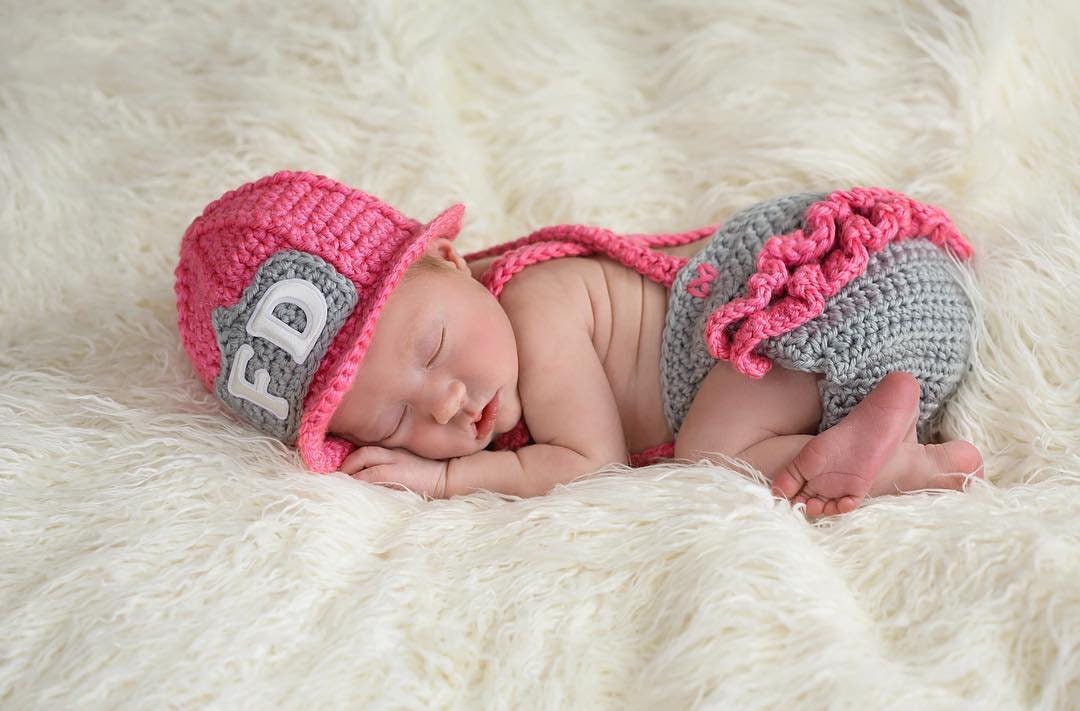 Handmade Baby Girl Firefighter Outfit, Photo Prop, Made to Order, Fire ...