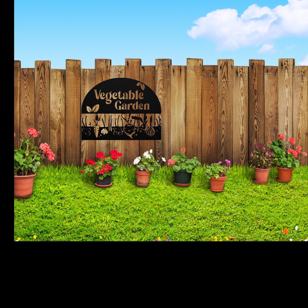 Custom Vegetable Garden Sign for Outdoors - Metal - Etsy