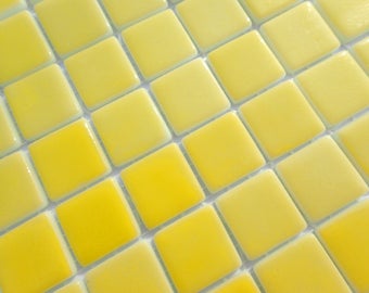 Yellow Mosaic Tiles | Etsy