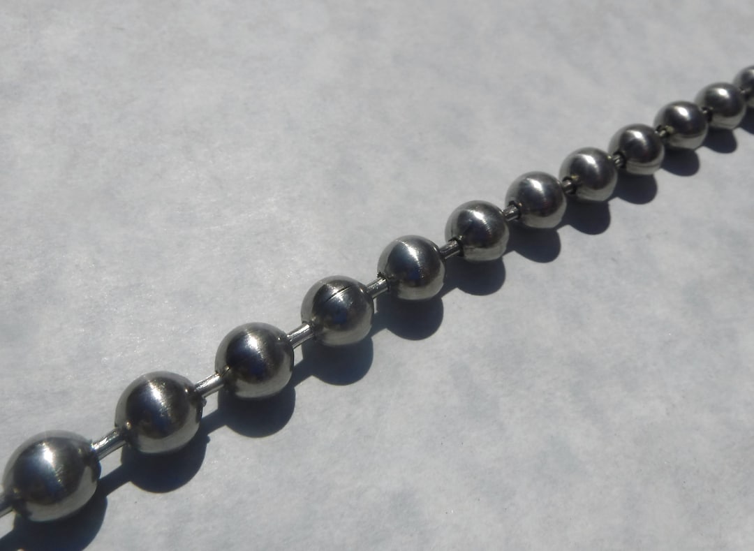 Stainless Steel Ball Chain - 8mm - #15 - by the Foot - Outdoor Mosaics ...