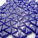 Small Blue Triangle Glass Mosaic Tiles - 10mm - Opaque Glass Solid ...