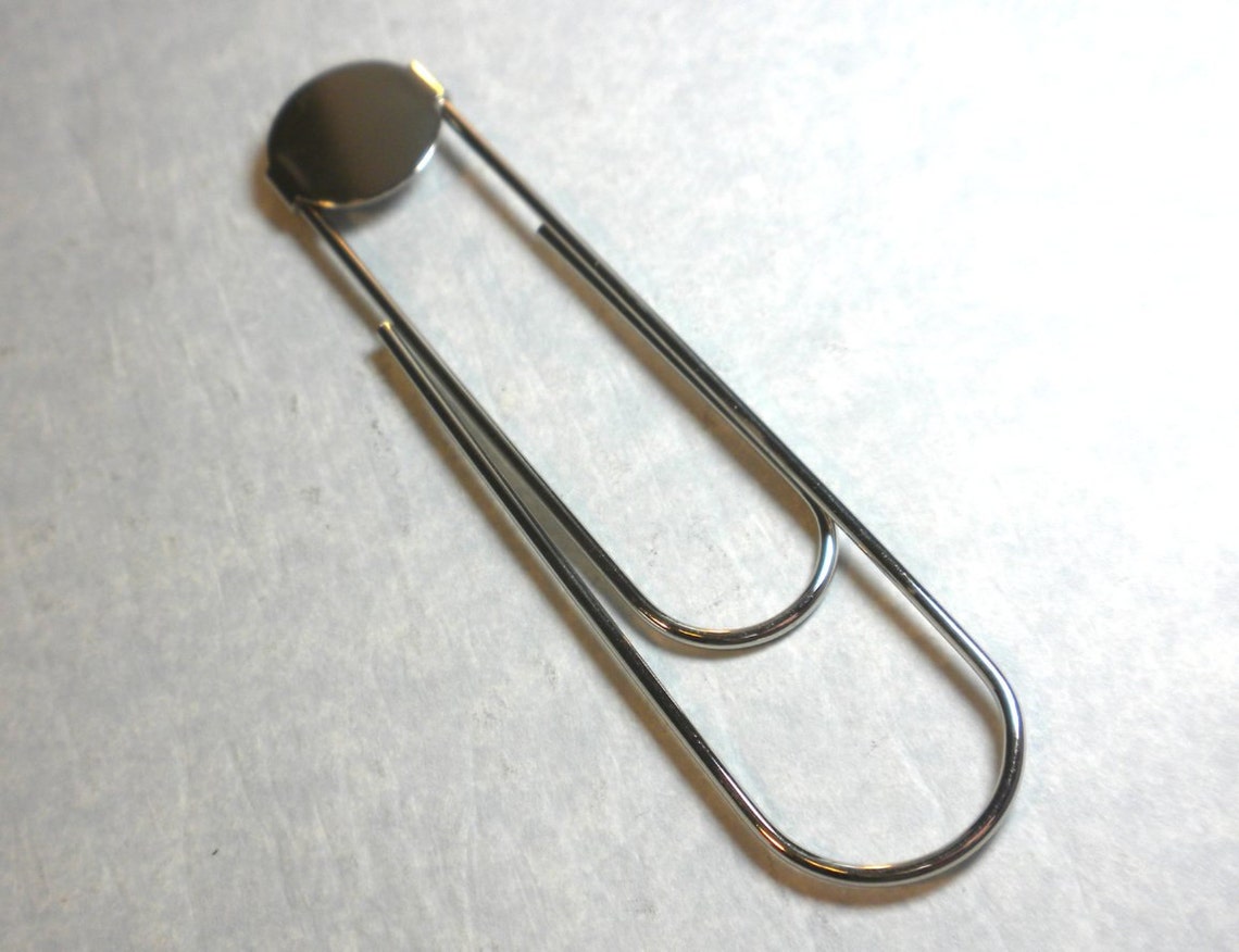 Giant Paper Clip Book Mark With Glue Pad Decorate With - Etsy