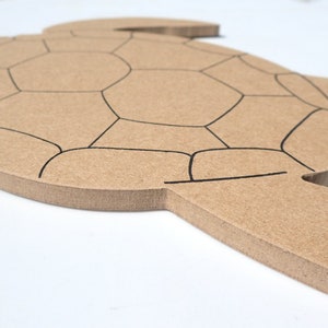 Turtle Plaque THIN Unfinished MDF 8 Inch Sign Use as a Base for Mosaics ...