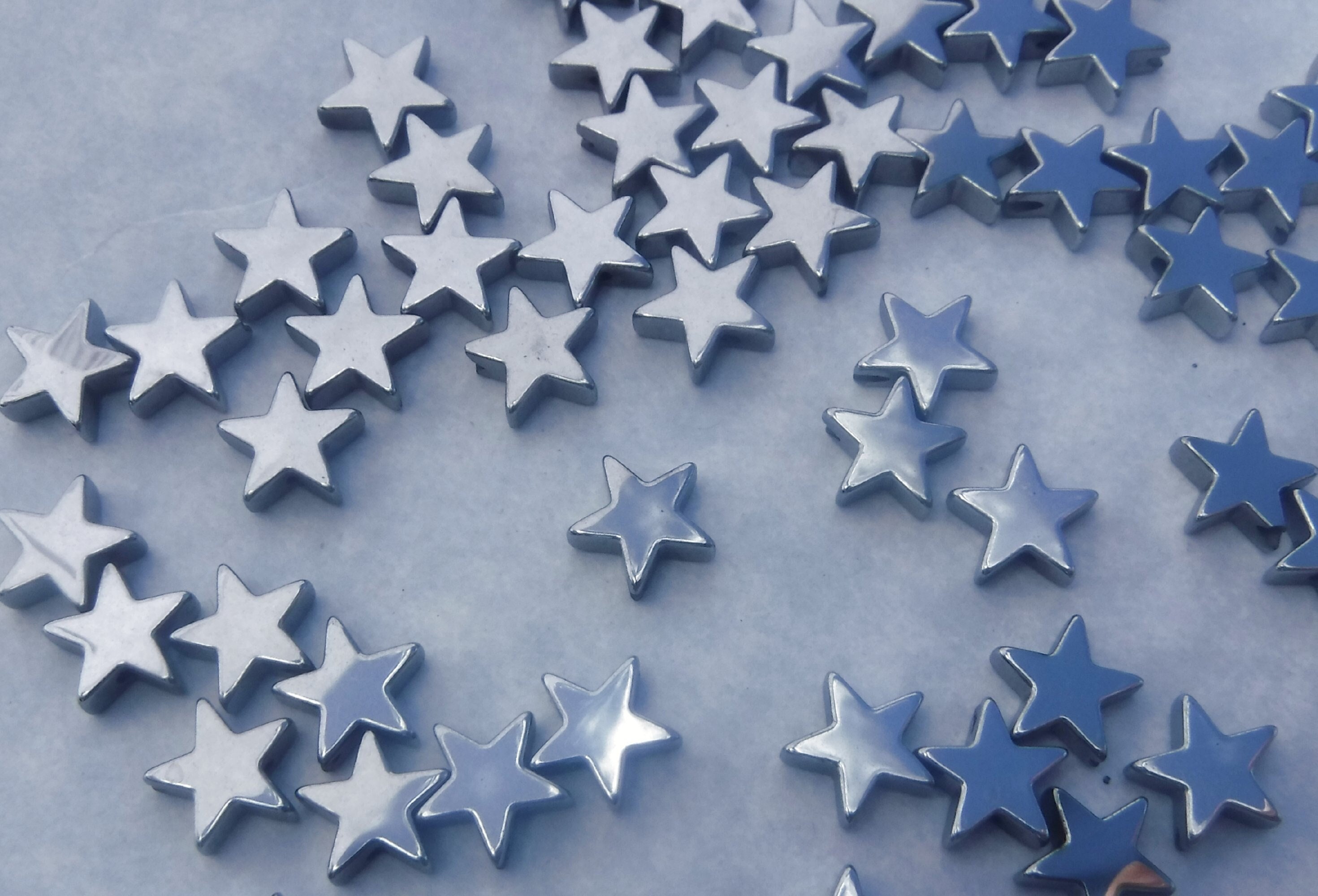 50 Blue And White Stars