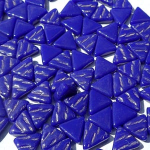 Small Blue Triangle Glass Mosaic Tiles - 10mm - 50g of Triangles in ...