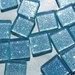 Raindrop Blue Glitter Tiles 20mm Mosaic Tiles 25 Metallic Glass Tiles ...