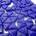 Small Blue Triangle Glass Mosaic Tiles - 10mm - Opaque Glass Solid ...