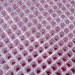 Burgundy Square Mosaic Tiles - 1 Cm Ceramic - Half Pound - Etsy